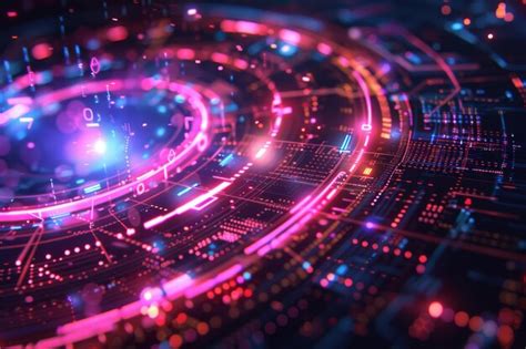 abstract background data flow on futuristic technology premium ai