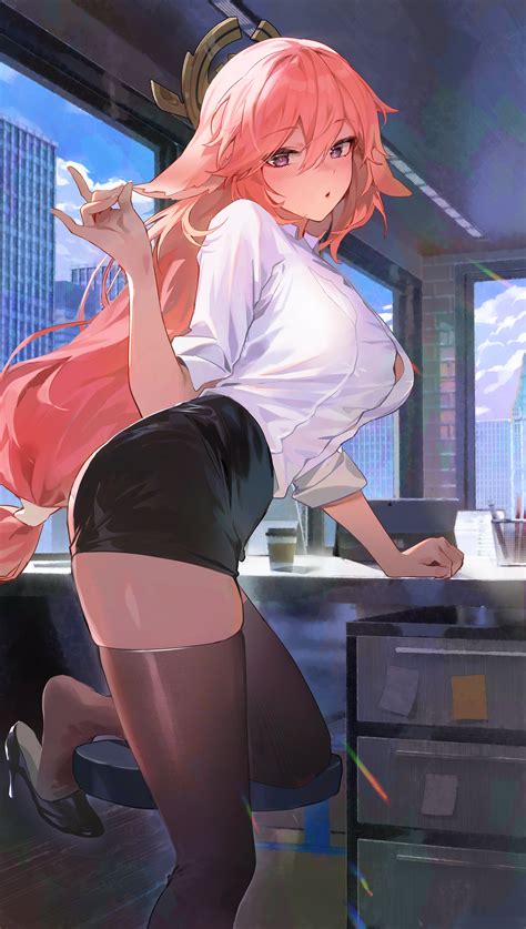 Guuji Yae Genshin Impact Rkitsunemimi