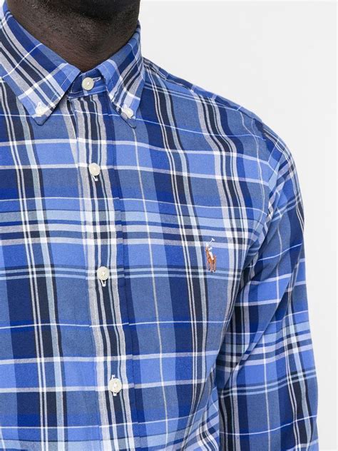 Long Sleeve Polo Checkered