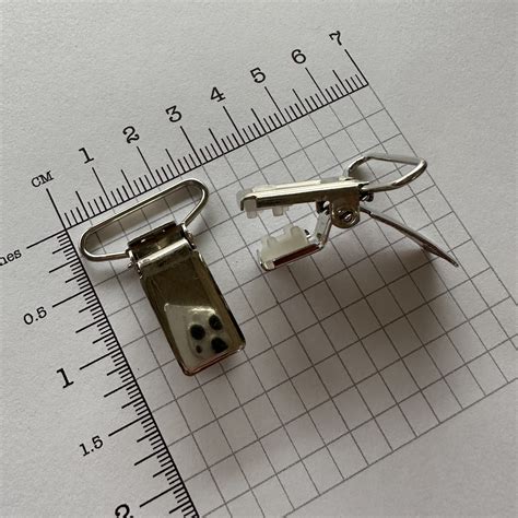Silver Brace Clips Haberdashery The Stitchery Lewes