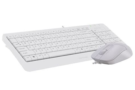 A4tech F1512 White Комплект дротовий Fstyler клавіатура миша білий Usb придбати в Києві в