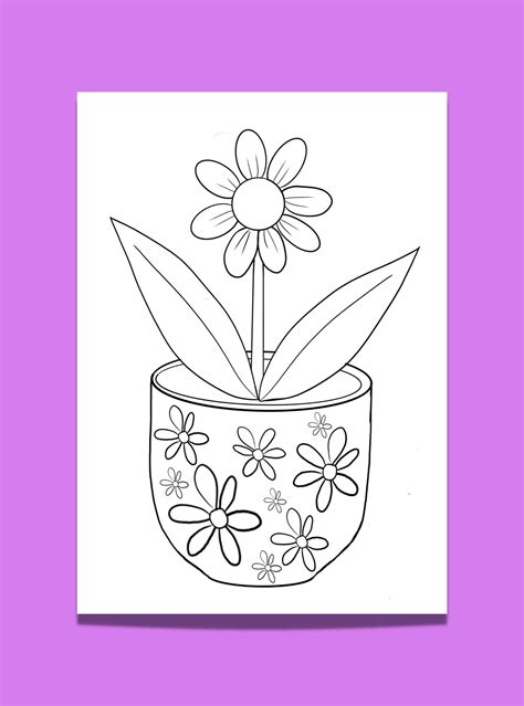 Flower Pot Poster At Charlene Warden Blog