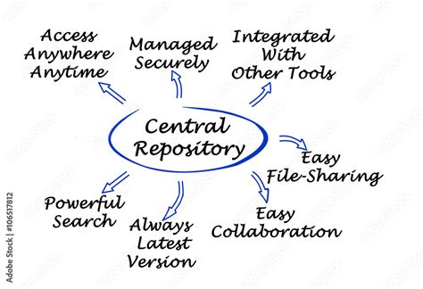Diagram Of Central Repository Stock Illustration Adobe Stock
