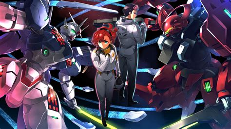 Suletta Mercury Guel Jeturk Gundam Aerial Rebuild And Darilbalde Gundam And 1 More Drawn By