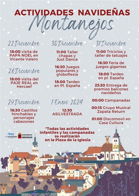 Actividades para todos los públicos en la Navidad de Montanejos