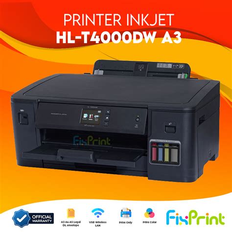 Jual Printer Brother Inkjet Hl T4000dw A3 Print Duplex Wireless