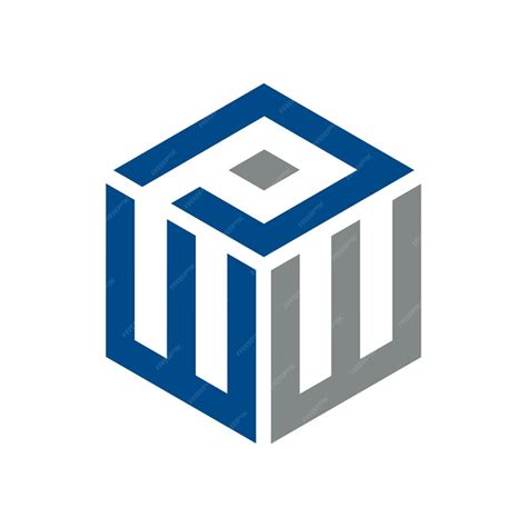 Premium Vector Pww Hexagonal Logo Design Illustration