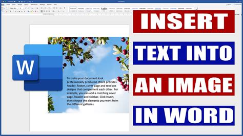 How To Put Text Over An Image In Microsoft Word Printable Timeline