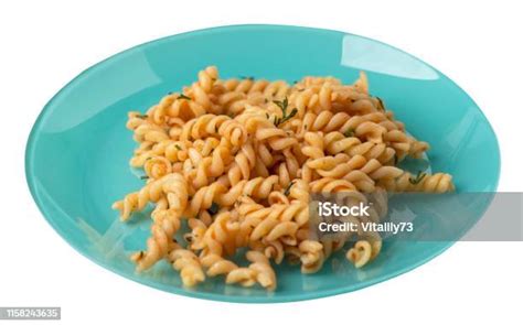 흰색 배경에 고립 된 접시에 파스타 딜과 토마토 소스파스타 0명에 대한 스톡 사진 및 기타 이미지 0명 건강한 식생활 고기 Istock