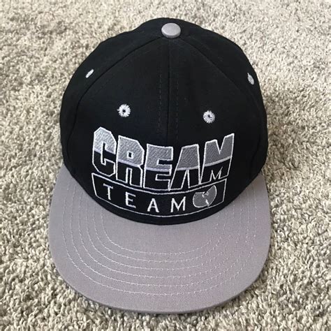 Wu Tang Clan Wu Tang Hat Cream Team Wu Snapback Rare New Condition