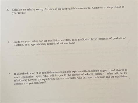 solved 3 calculate the relative average deviation of the