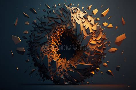 Geometric Explosion Power Design Abstract Backgrounds Stock Illustration Illustration Of