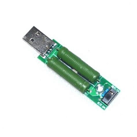 Buy Usb Mini Discharge Load Resistor 2a 1a With Switch 1a Green Led 2a Red Led Online At Best