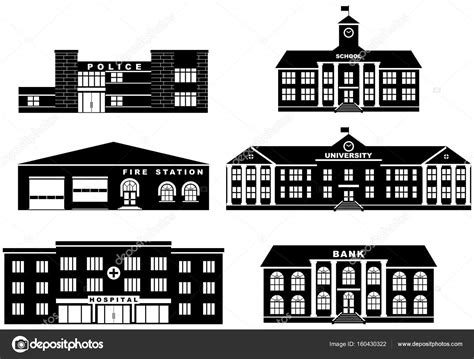 School Building Silhouette