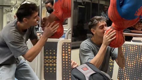 Spider Man Subway Gay Kiss Video Goes Viral And Its Beyond Adorable