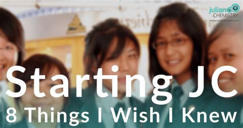 8 things i wish i knew before i started jc