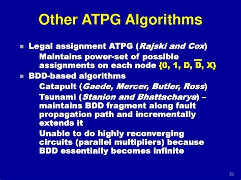 Lecture 9 Advanced Combinational Atpg Algorithms Ppt Download