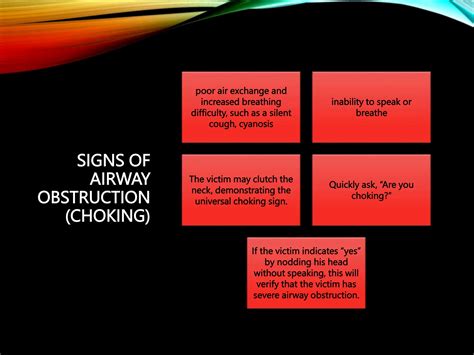 Foreign Body Airway Obstruction Choking Pptx