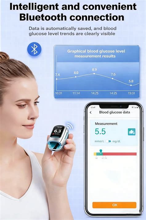 Siemens™ New Non Invasive Smart Blood Glucose Meter 💉 Painless Blood G