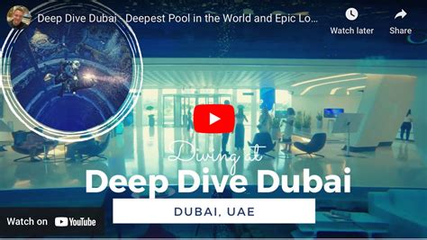 Scuba Diving In Dubai At The Deepest Pool In The World The Scuba News