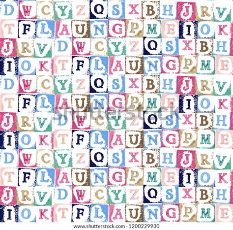 Alphabet Repeat Letters Stock Illustration 1200229930 Shutterstock