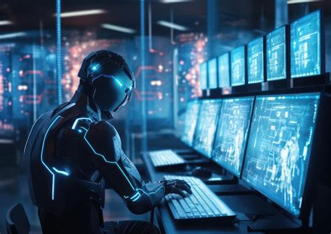 Premium Ai Image An Ai System Autonomously Responding To A Cybersecurity Breach Sealing Off