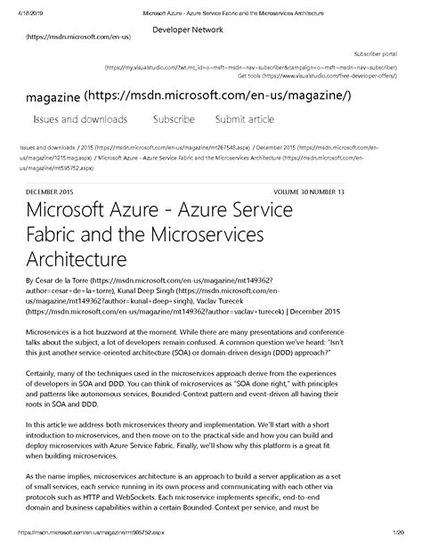 solution 406681098 microsoft azure azure service fabric and the