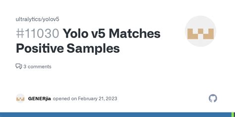 Yolo V5 Matches Positive Samples · Issue 11030 · Ultralyticsyolov5