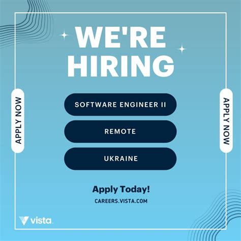 Vista On Linkedin Hiringnow Joinourteam Remote Ukraine Fullstack