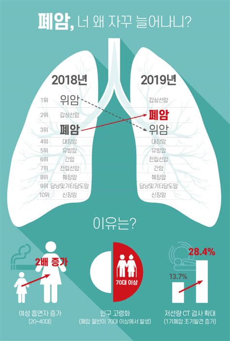 헬스컷 여성 흡연 고령화 폐암이 늘고 있습니다