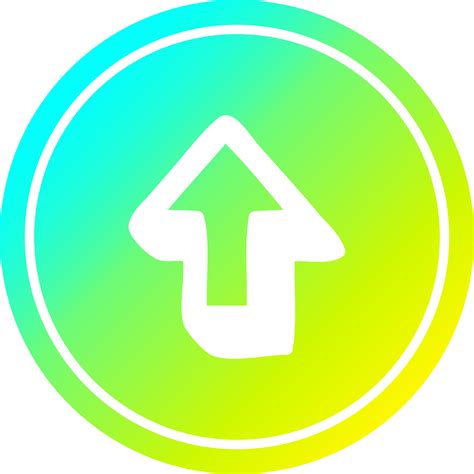 Direction Arrow Circular In Cold Gradient Spectrum 10605584 Vector Art At Vecteezy