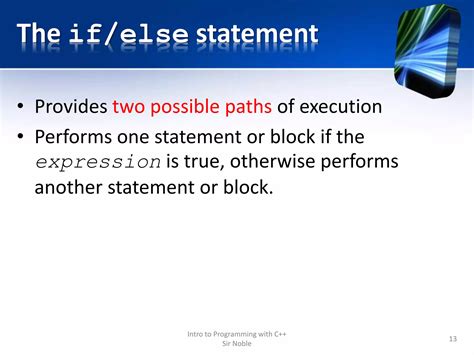 Lecture 3 Control Structures I PPT