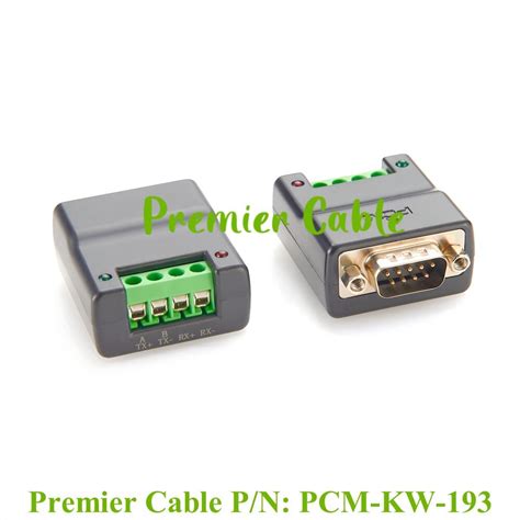 Rs232 To Rs485 422 Serial Converter Db9 Male To 4 Pin Terminal Block