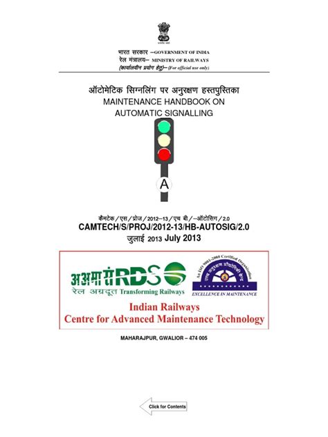 maintenance handbook on automatic signalling ver2 pdf relay