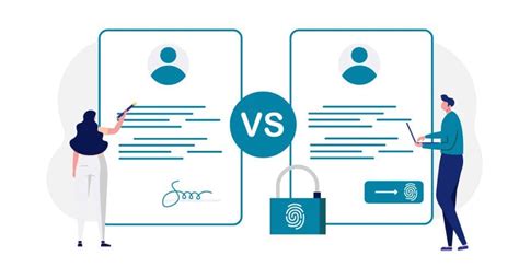Difference Between Electronic Signatures And And Signatures
