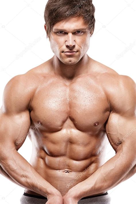 Strong Athletic Man Showing Muscular Body Stock Photo By Italo 103263194