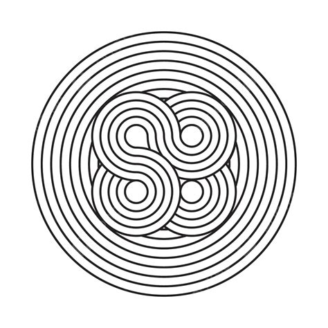 Dekorasi Bentuk Abstrak Vektor Seni Melingkar Ikon Abstrak Seni Bentuk Abstrak Png Dan Vektor