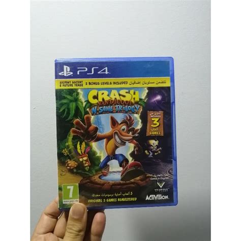 Crash Bandicoot N Sane Trilogy Ps4 Used Shopee Malaysia