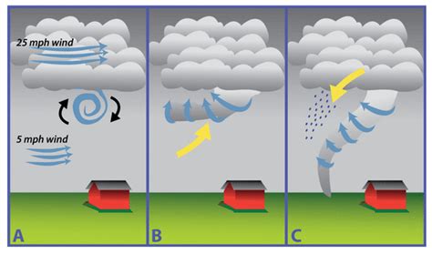 Formation Of A Tornado Tornadoes