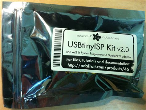 葉難 開箱文：avr Isp燒錄器adafruit Usbtinyisp