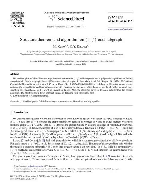 pdf structure theorem and algorithm on odd subgraph dokumen tips