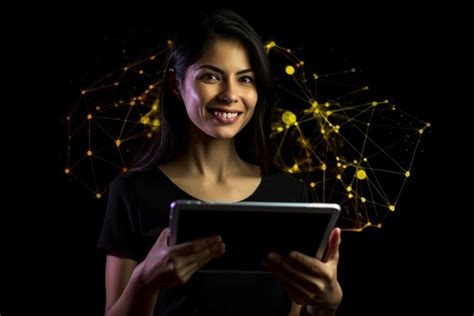 Female Data Scientist Smile Generate Ai