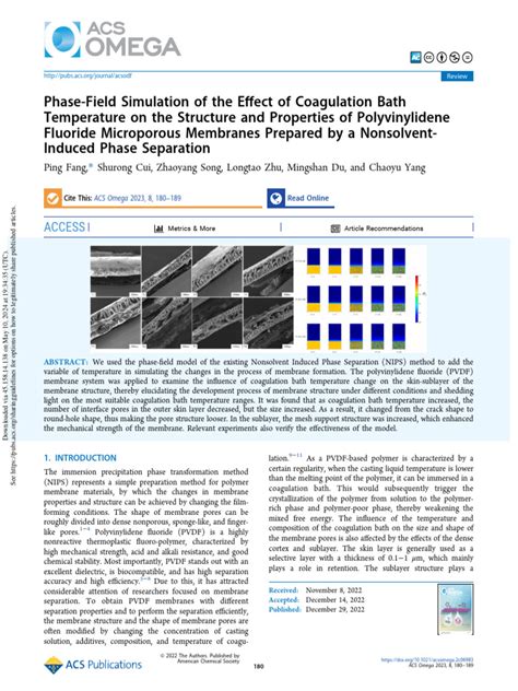Fang Et Al 2022 Phase Field Simulation Of The Effect Of Coagulation