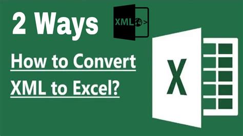 How To Convert Xml Data File To Excel How To Convert Excel Data To