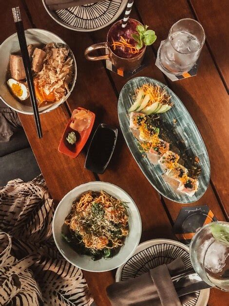 Premium Photo Sushi Table