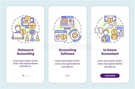 Administración De Cuentas De Negocio Pantalla De Aplicación Móvil Incorporada Ilustración del ...