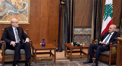 هنا لبنان ميقاتي وضع بري بنتائج زيارته لفرنسا ولقائه ماكرون