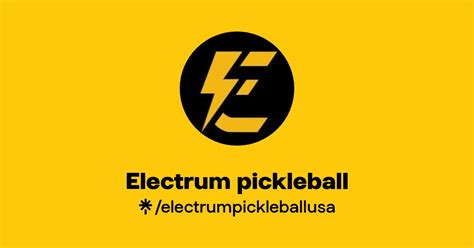 Electrum Pickleball Instagram Facebook Tiktok Linktree