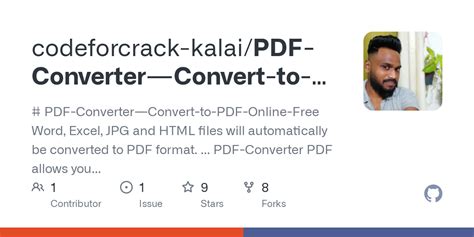 GitHub Codeforcrack Kalai PDF Converter Convert To PDF Online Free PDF Converter