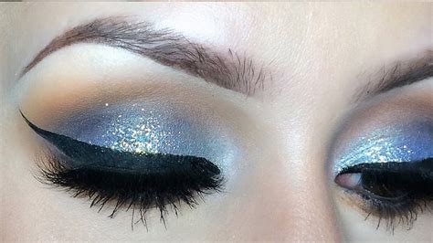 Blue Glitter Makeup